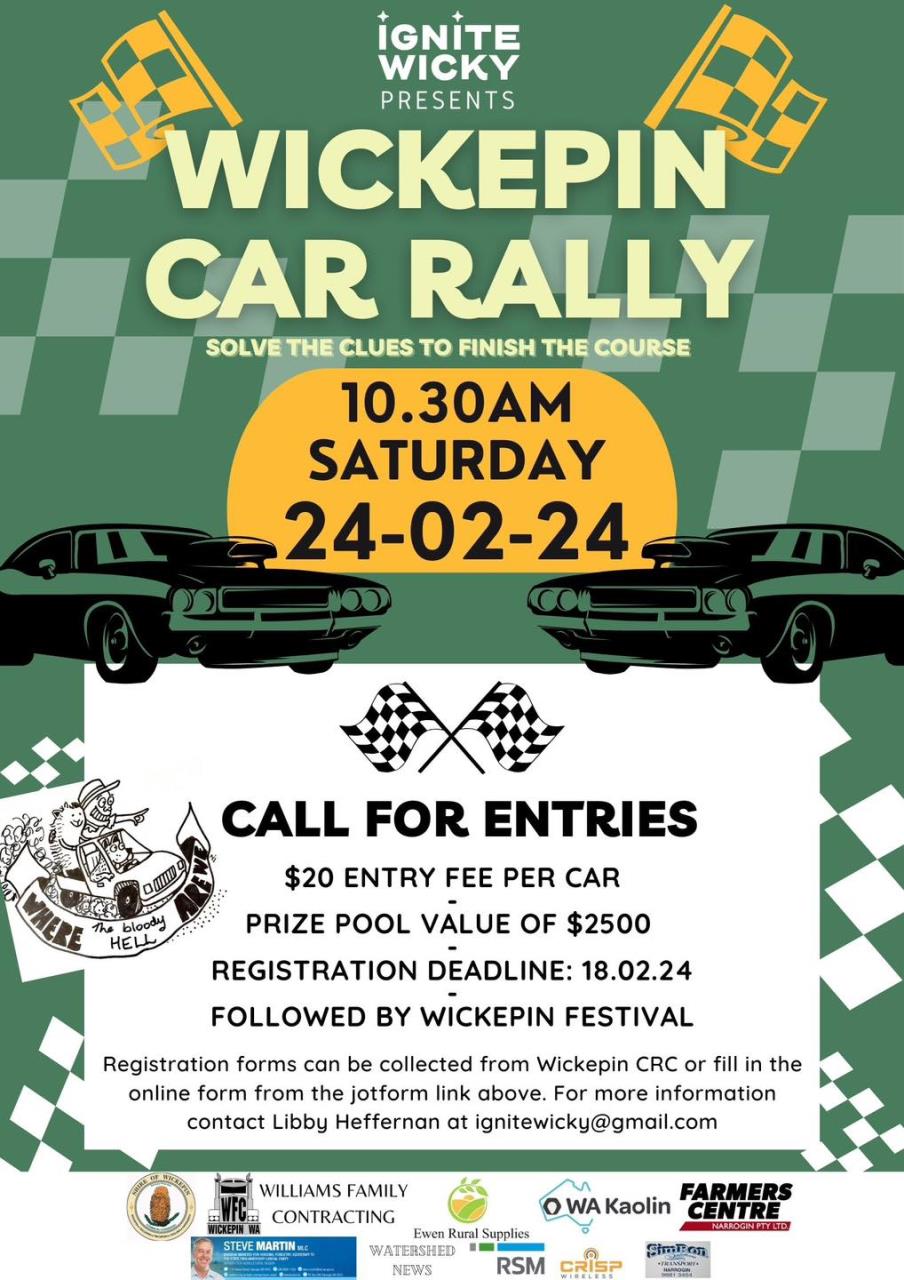 Wickepin Festival Car Rally » Shire of Wickepin